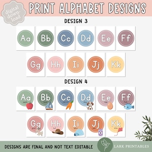 Alphabet Posters for Classroom, Number Posters, Classroom Decor Bundle ...