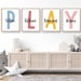 Black and White Alphabet Poster Neutral Nursery Playroom Wall Decor ABC ...