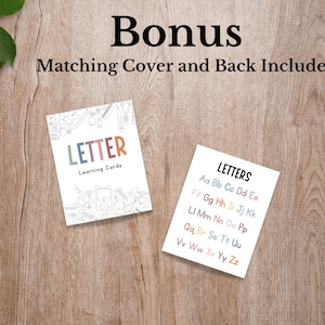 Alphabet Flash Cards, Montessori Materials, A-Z Cards, Toddler ...