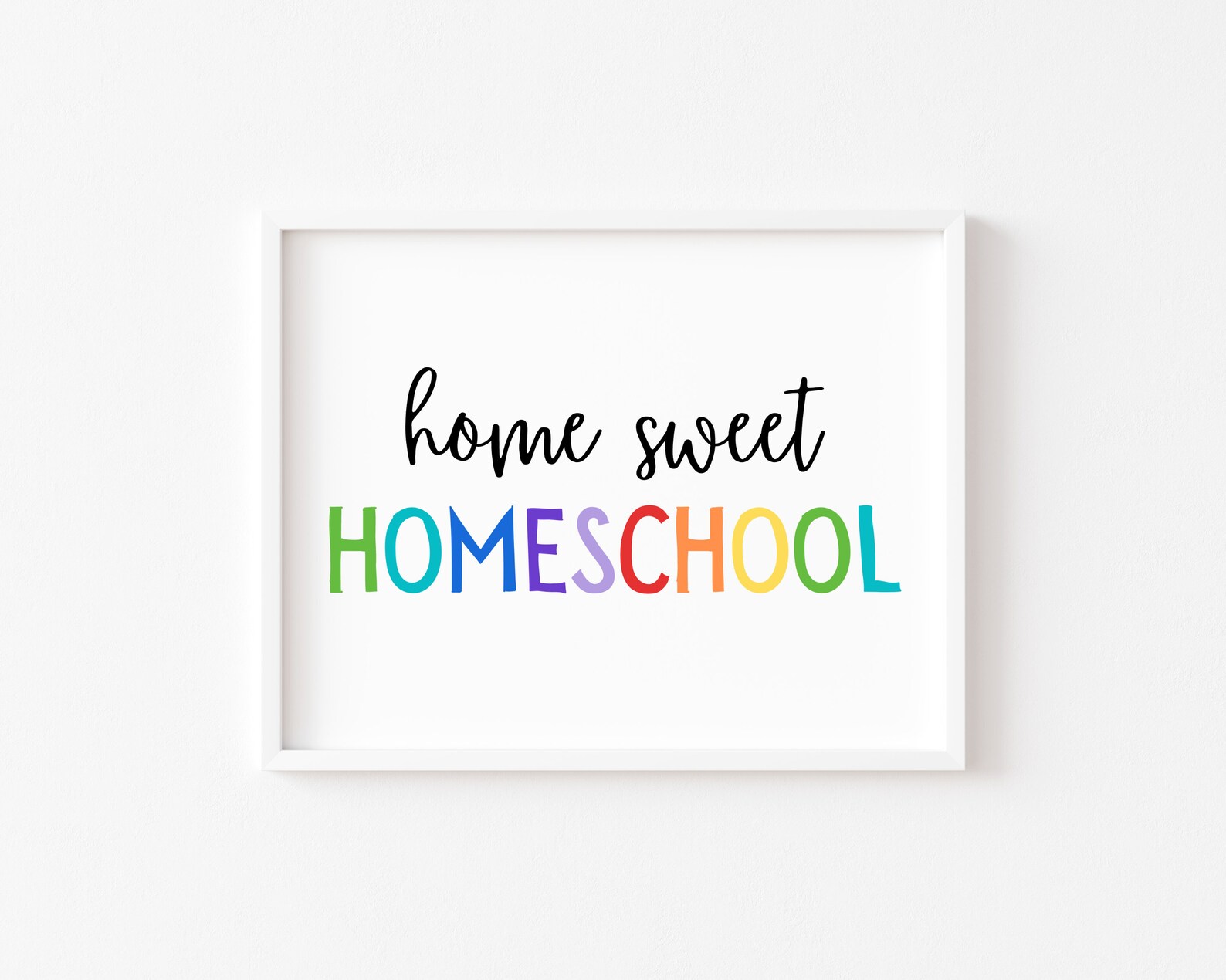 Home Sweet Homeschool Sign, Homeschool Decor, Homeschool Sign ...