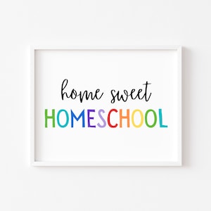 Home Sweet Homeschool Sign, Homeschool Decor, Homeschool Sign ...