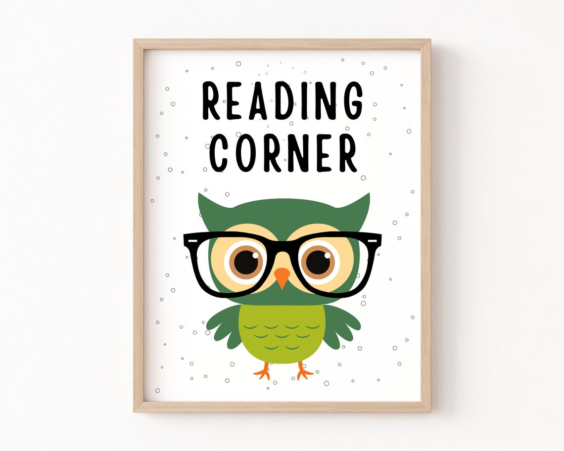 Reading Corner Printable, Classroom Poster, Reading Corner Sign Nook ...