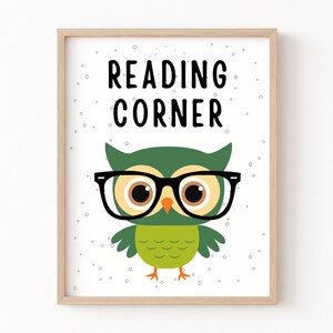 Reading Corner Printable, Classroom Poster, Reading Corner Sign Nook ...