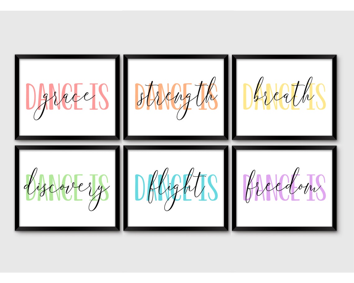 Motivational Dance Quote Dance Studio Sign Dance Printable - Etsy