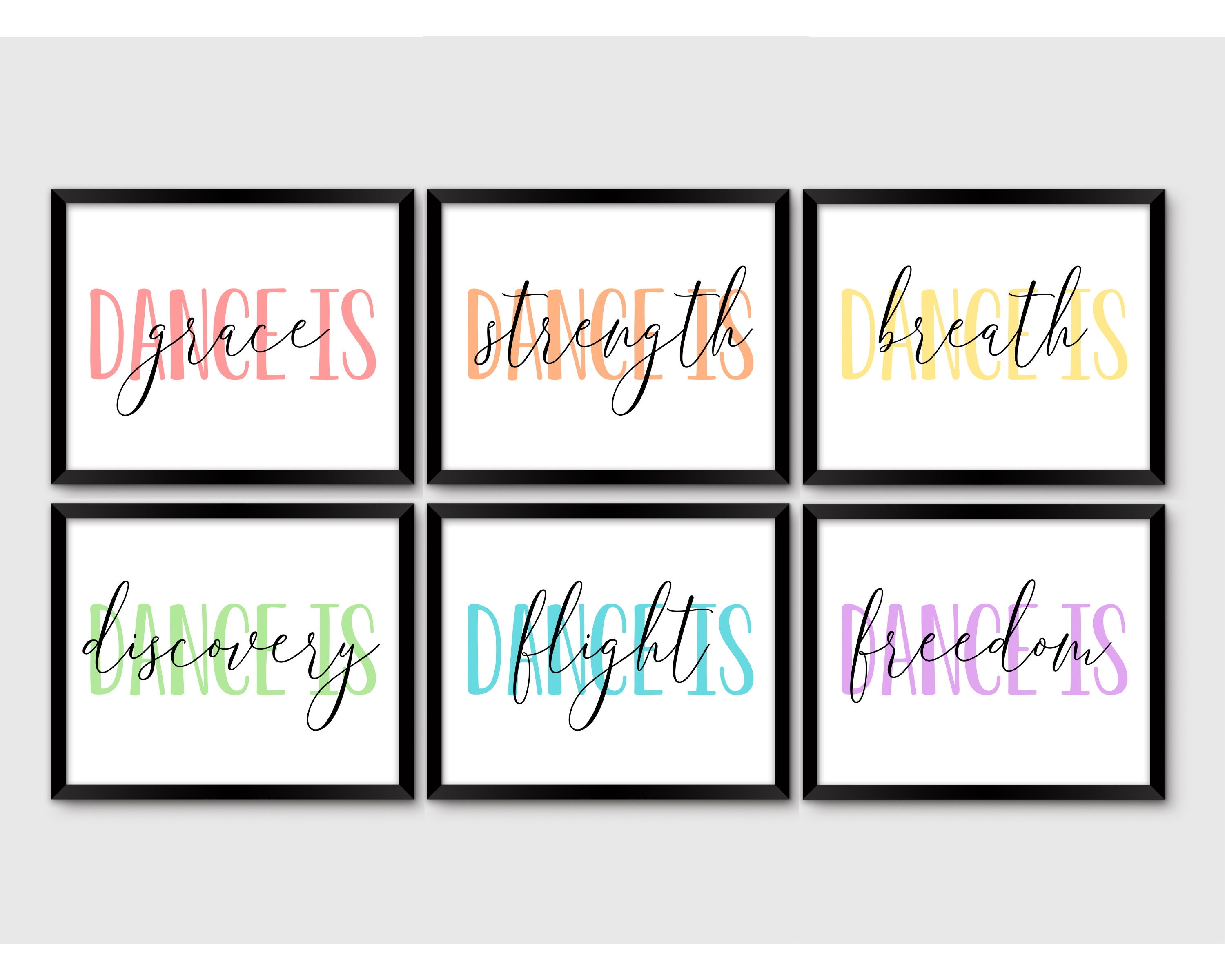 Motivational Dance Quote Dance Studio Sign Dance Printable - Etsy