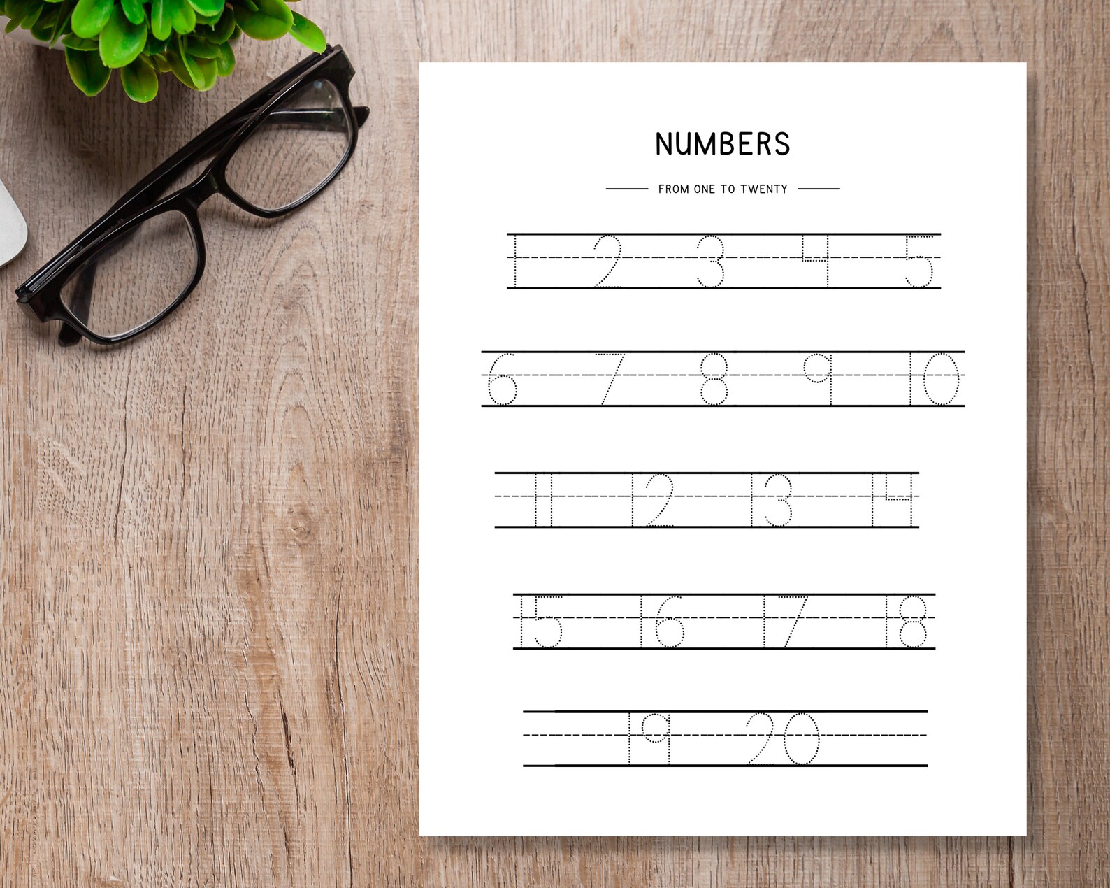 Alphabet Numbers Tracing Page, Handwriting Chart, Letter Tracing ...