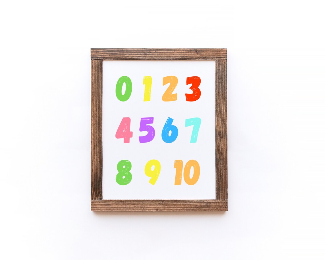 123 Print, Number Poster, Educational Print, Homeschool Decor, Playroom ...