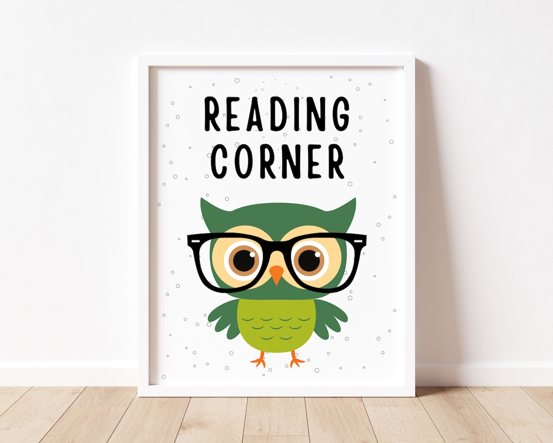 Reading Corner Printable, Classroom Poster, Reading Corner Sign Nook ...