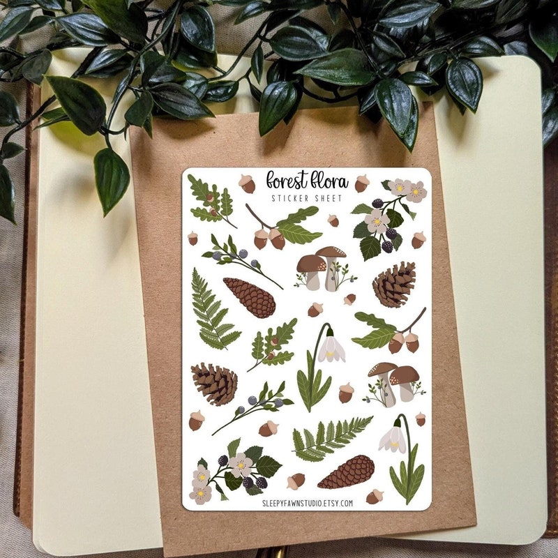 Nature Stickers - Etsy