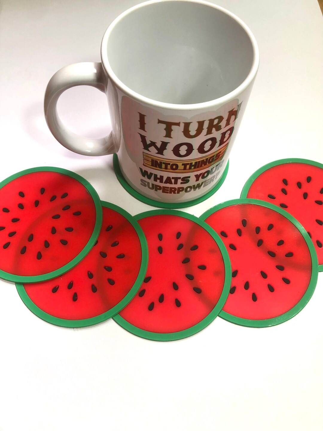 Silicone Water Melon Cup Coaster, Table Protector Mug Mat, Gift - Etsy