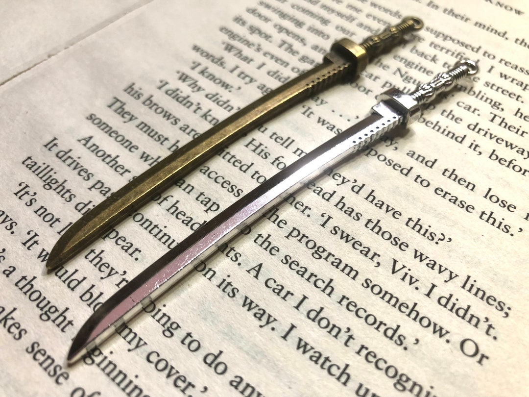 Mini Metal Sword Bookmark Historic Letter Opener Weapon Page Saver Cast ...