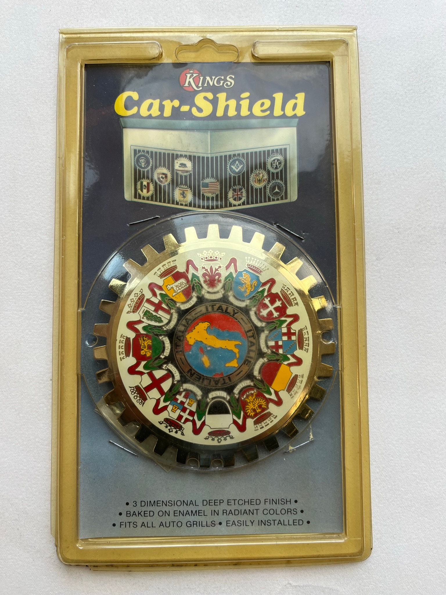 Badge Kings Car Shield Italy Italia 12 Cities Coat of Arms Automobile ...