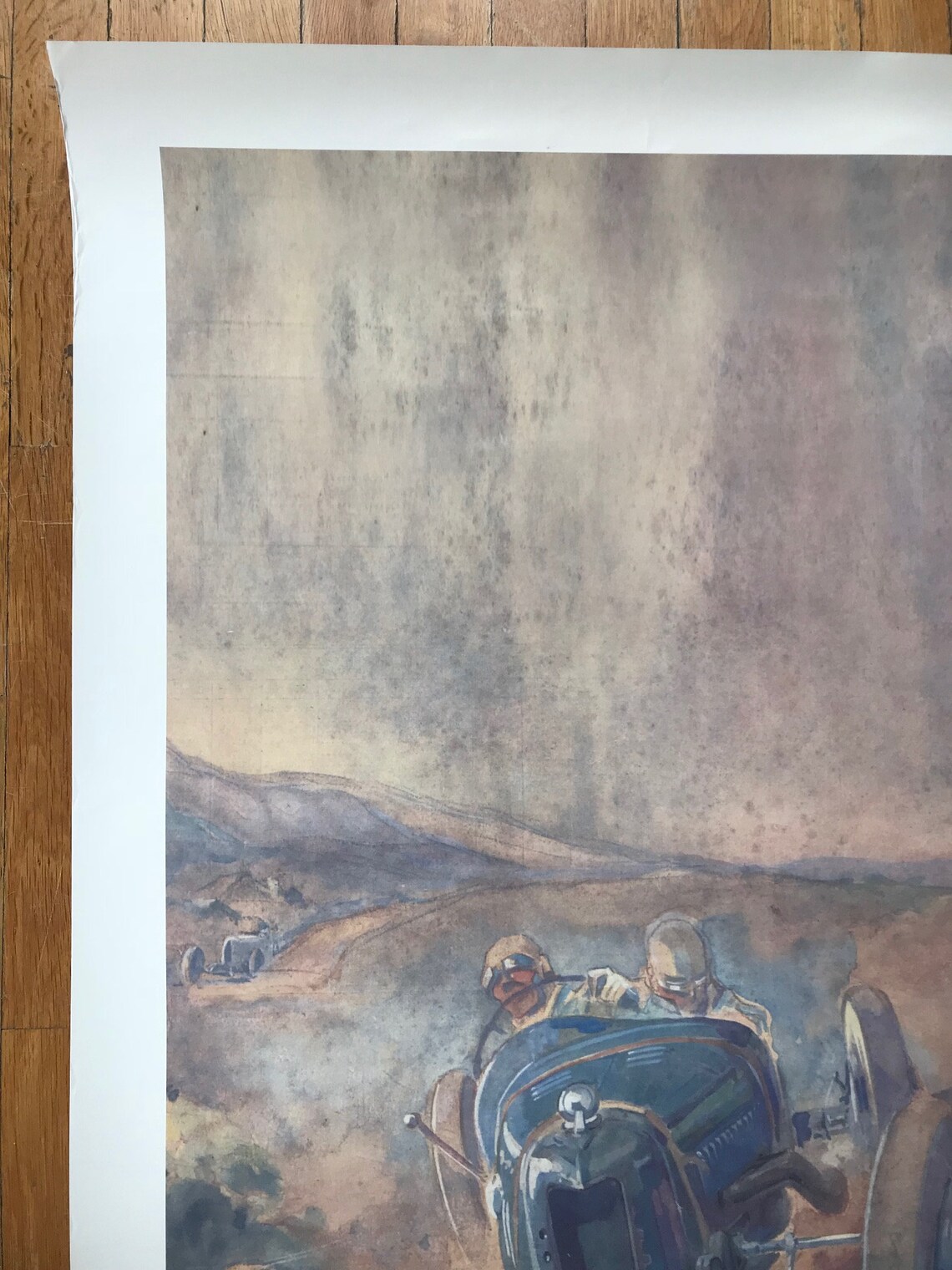 Poster Reproduction of Geo Ham 1920s Racing Car 1928 Illustration ...