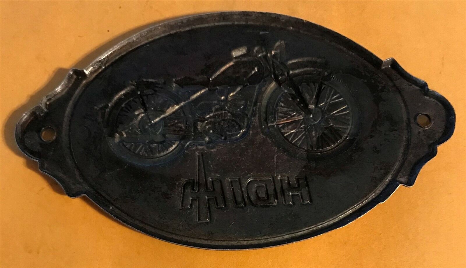 Badge Motorcycle Moto Hdih ? Logo Featuring a Vintage Motorcycle - Etsy