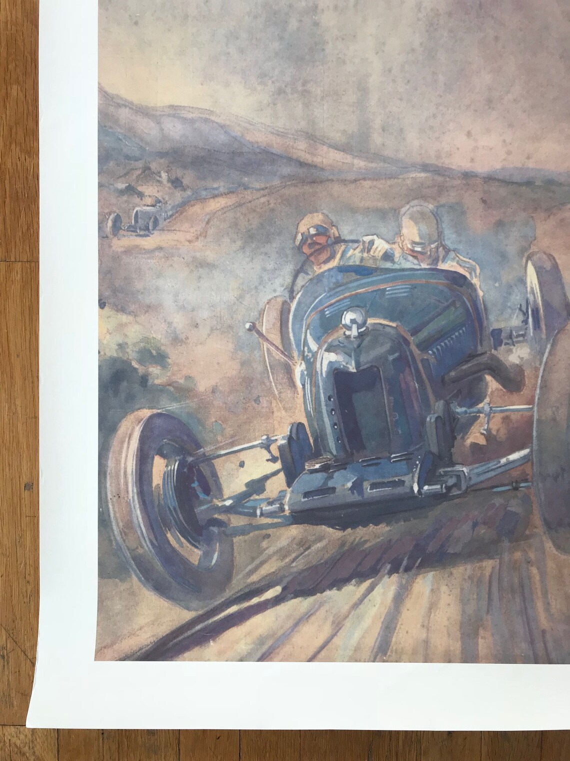 Poster Reproduction of Geo Ham 1920s Racing Car 1928 Illustration ...