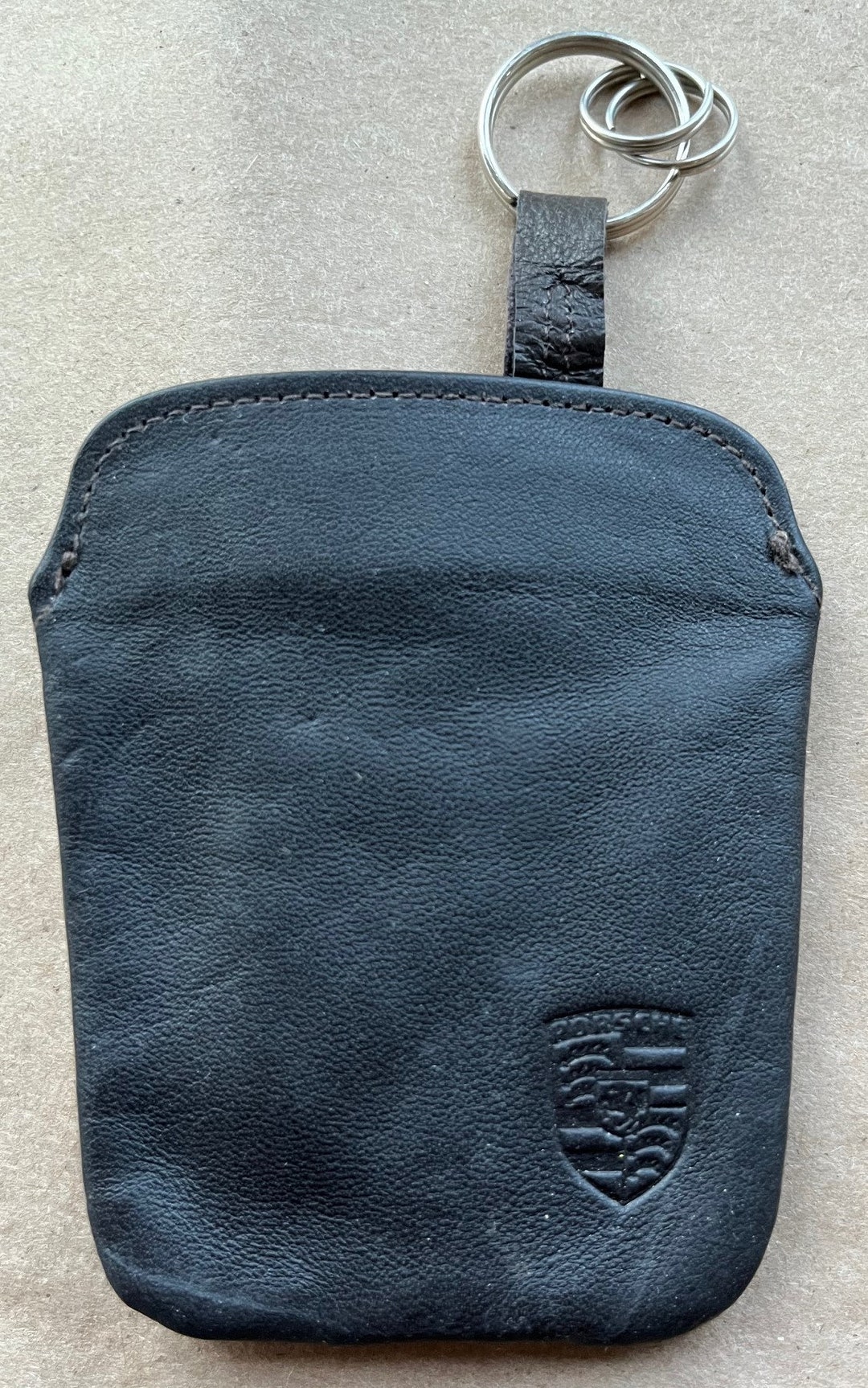 Porsche Original Vintage Porsche Key Chain Keyfob Pouch Case Leather ...