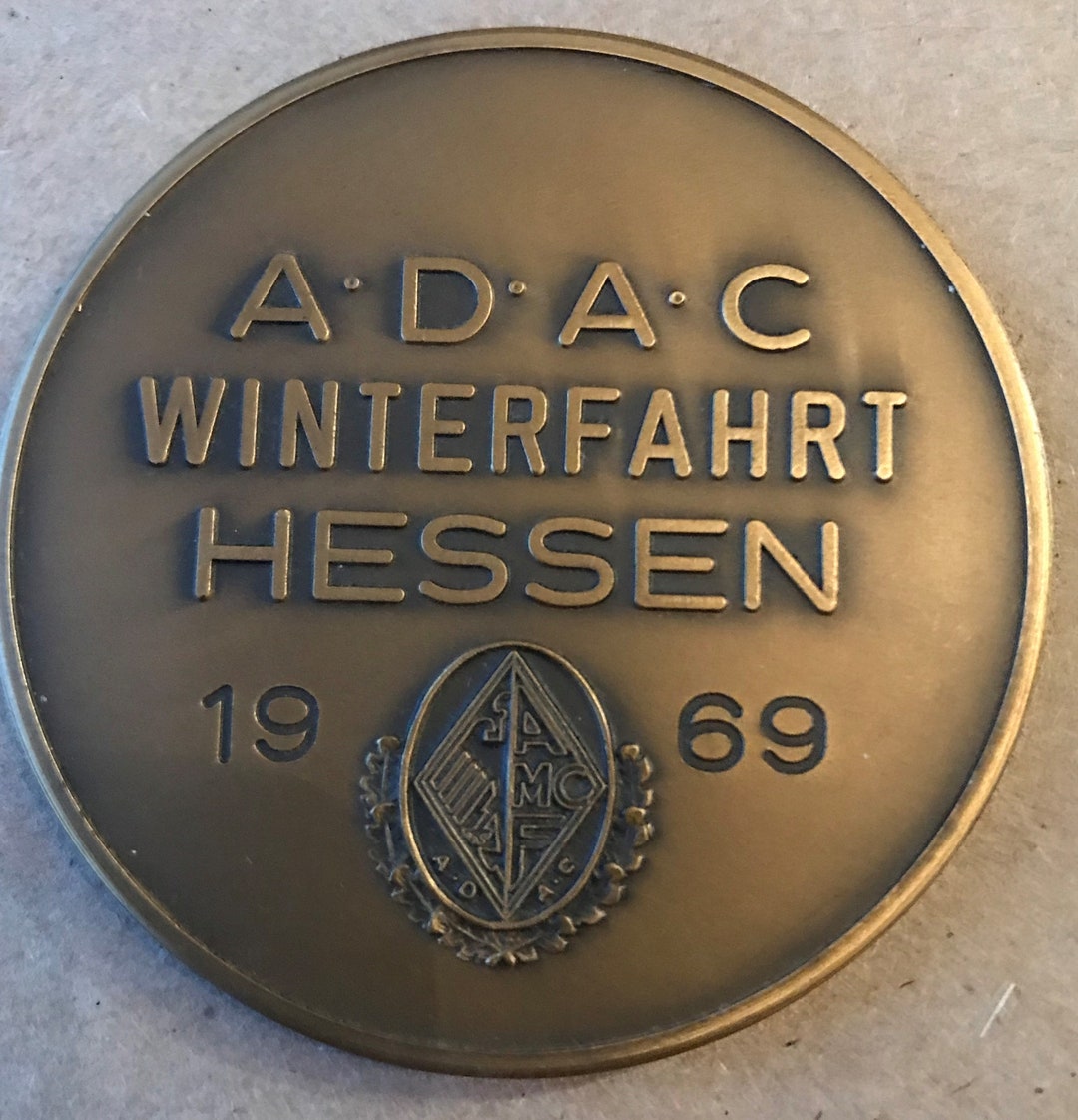 Badge Auto Car German Rally #143 1969 ADAC Winterfahrt Hessen MCF Club ...