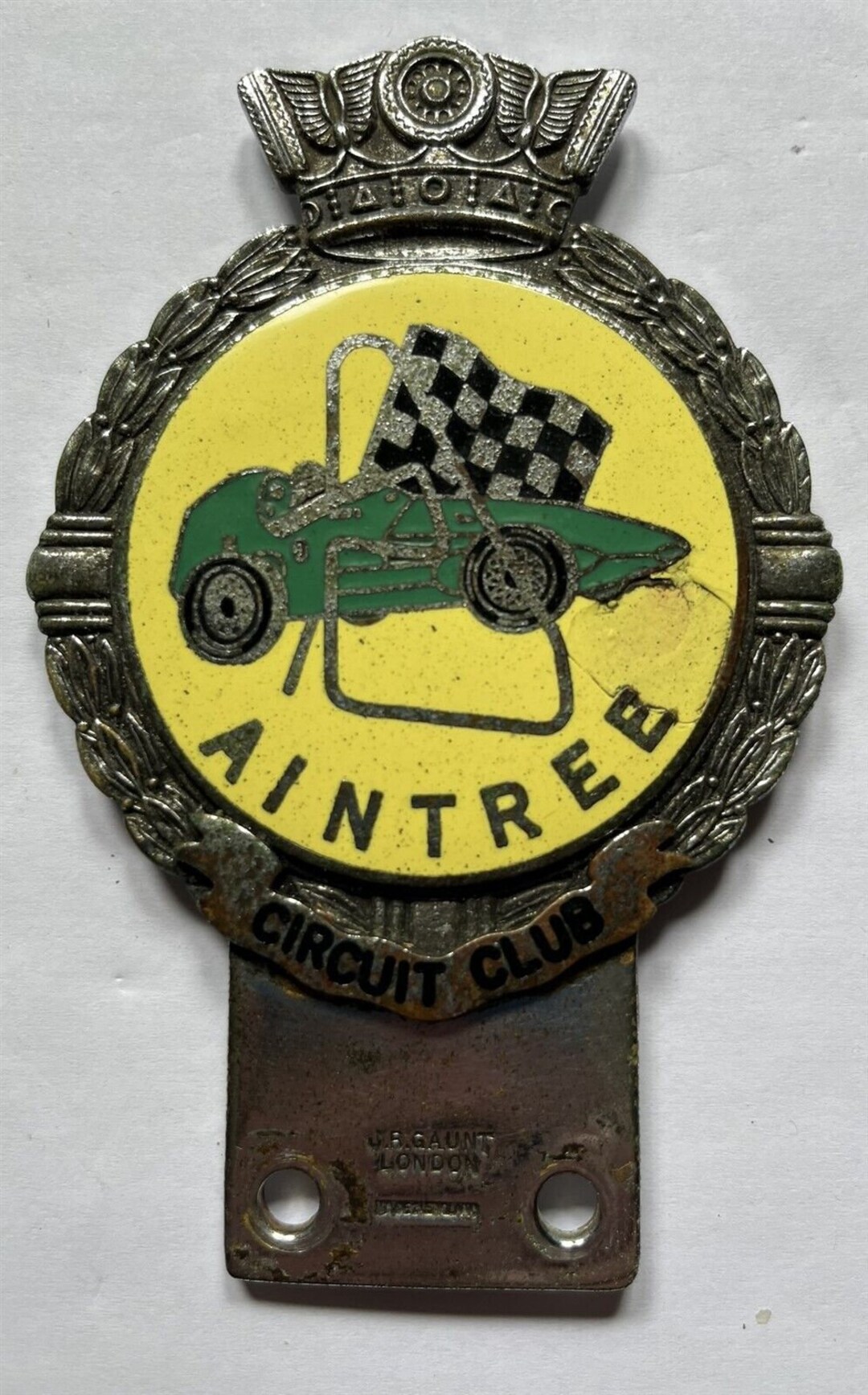 Badge Auto Car Racing British Aintree English Race Track Circuit Club ...