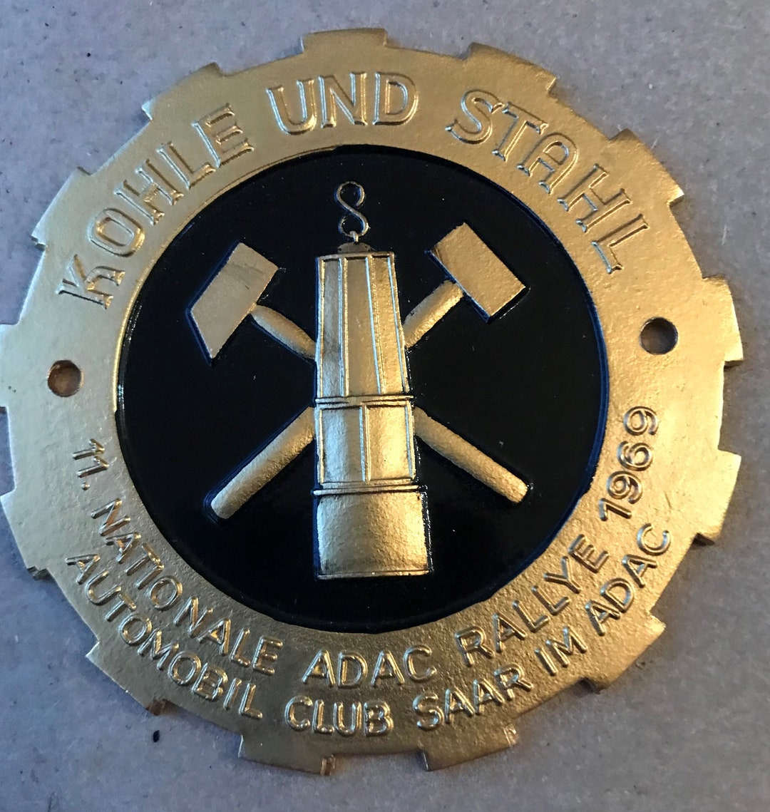 Badge Auto Car German Rally #138 1969 11. National ADAC Rallye Kohle ...