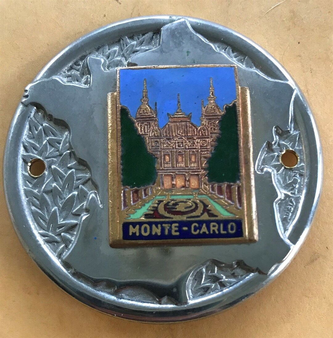 Badge Souvenir Auto Car Monaco Monte Carlo Casino Socit Des Bains De ...