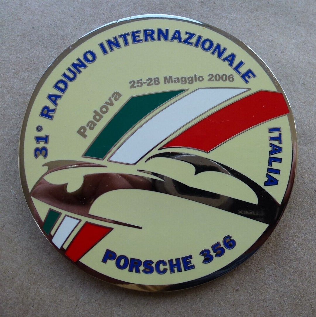 Badge Auto Car German Rally #631 2006 Porsche 356 Meeting Padova Italy ...