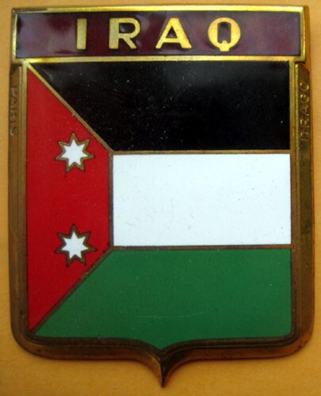 Badge Iraq Iraqi Auto Car Drago 1950s Original Iraq Iraqi Made of ...