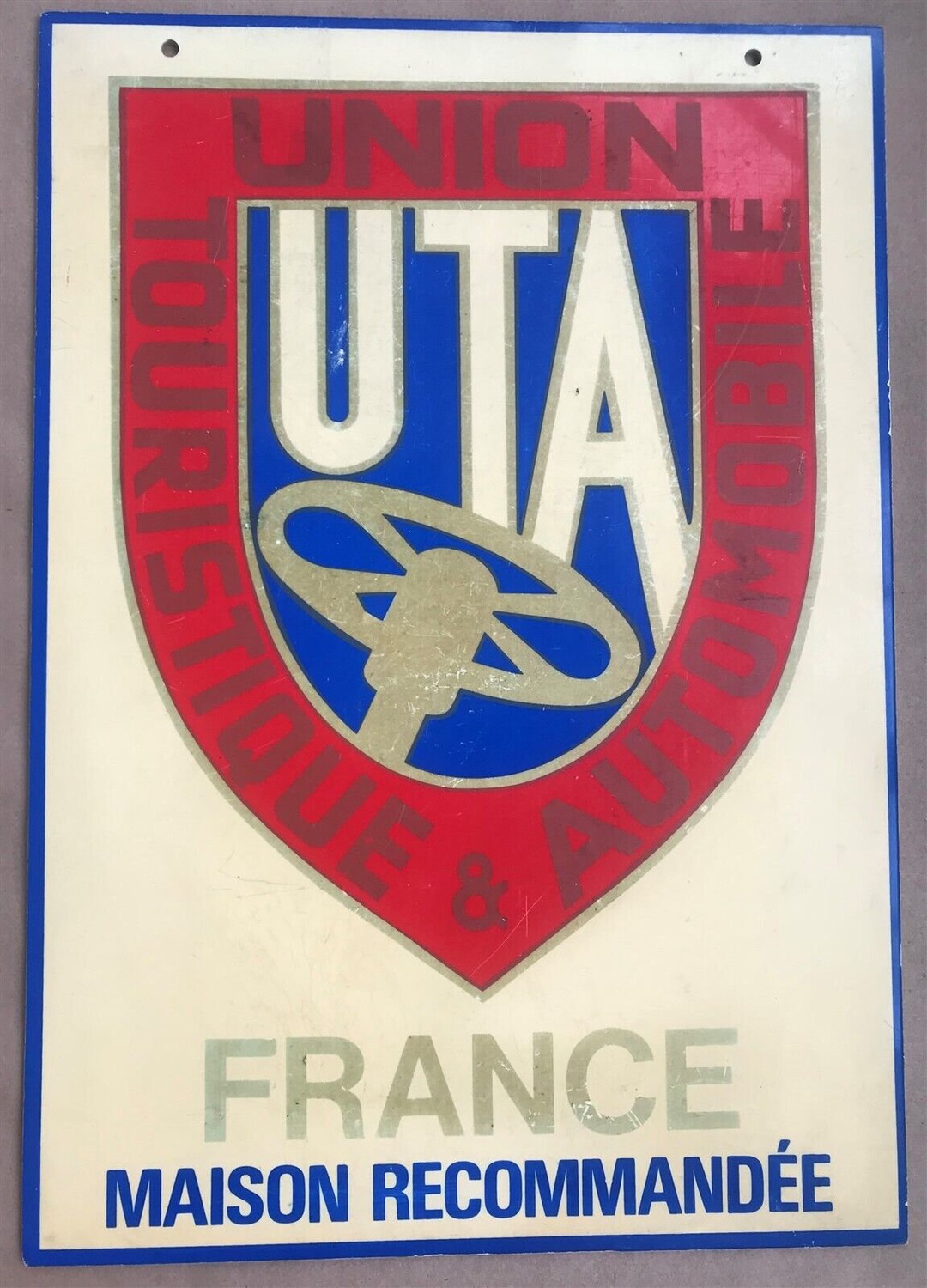 UTA Union Touristique Et Automobile France Maison Recommandee Sign A - Etsy