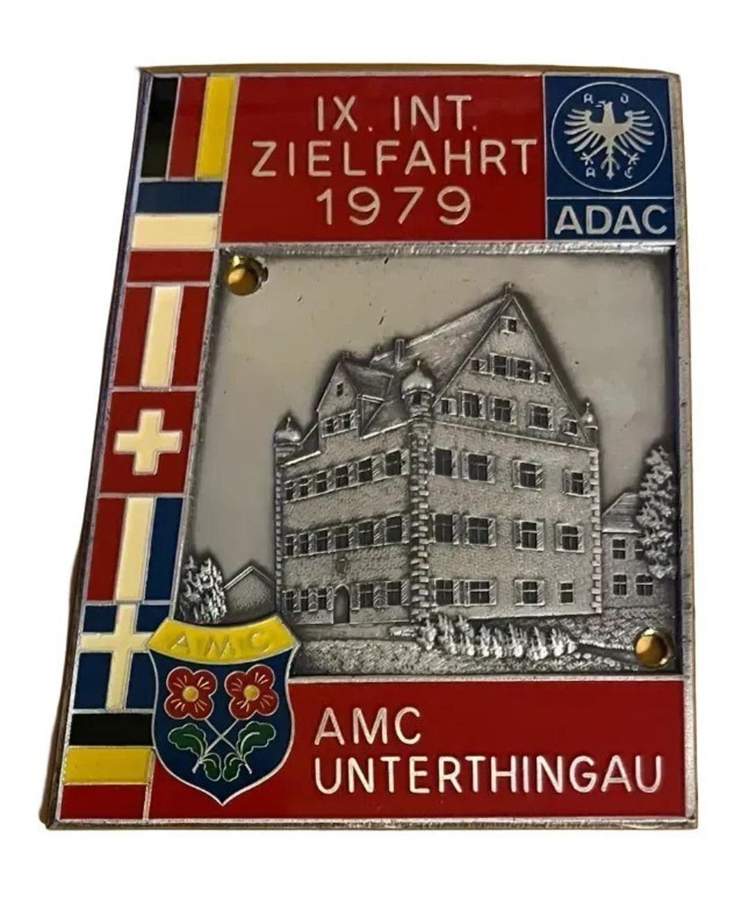 Badge Auto Car German Rally Tour Club Grille Plaque 1979 #1728 ...