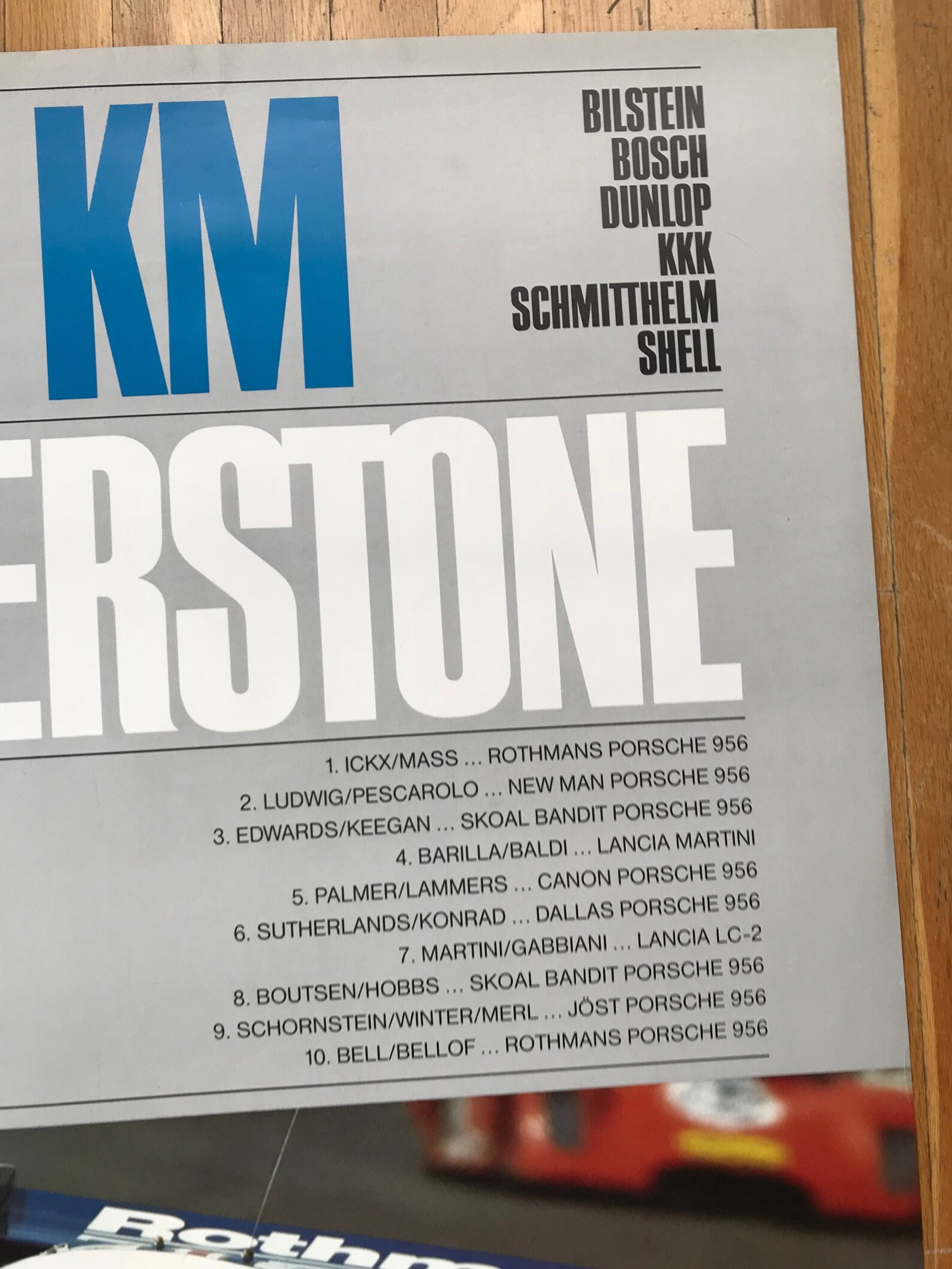 Porsche Factory Poster 1984 Silverstone 1000 Km Ickx A - Etsy