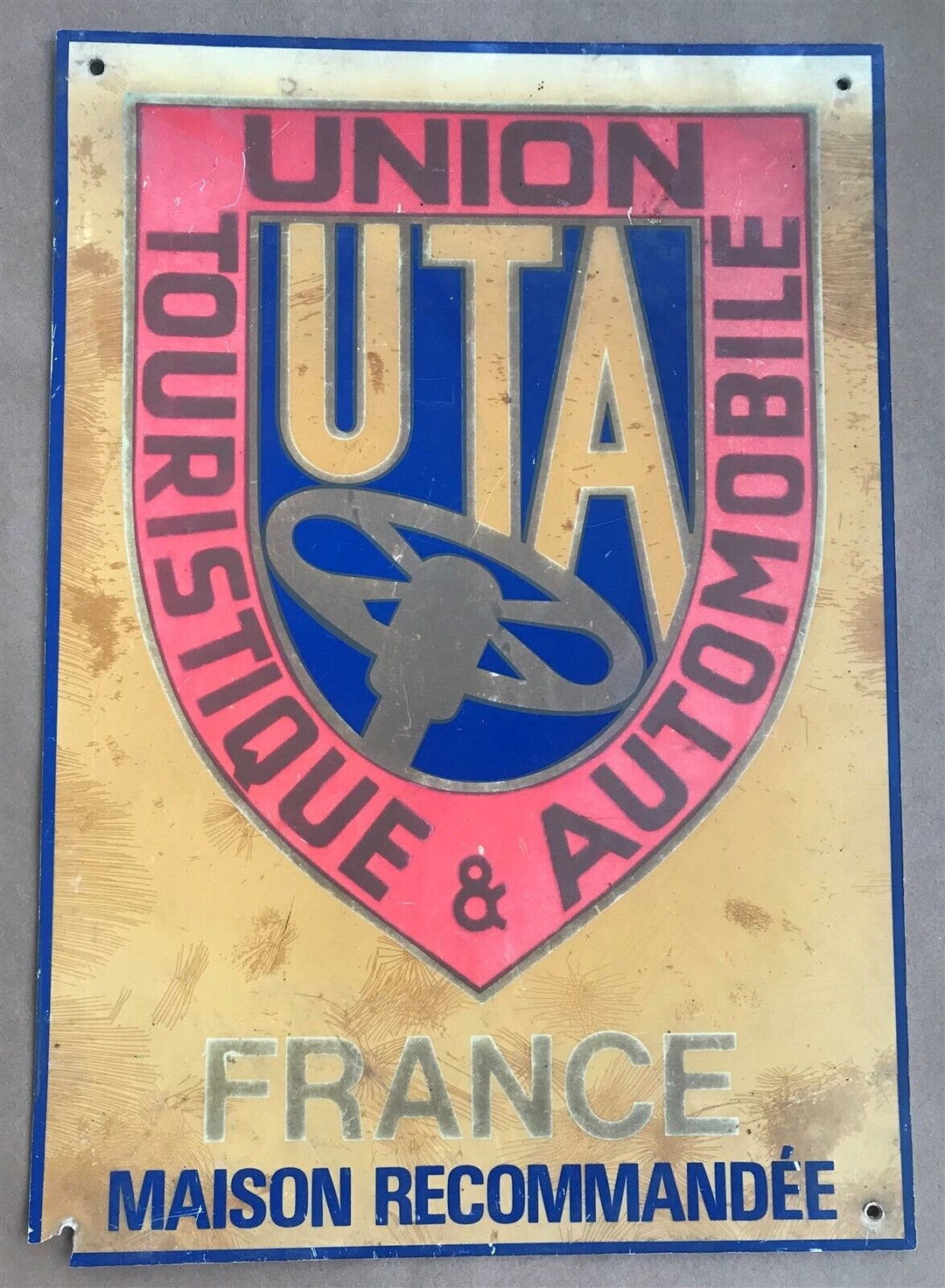 UTA Union Touristique Et Automobile France Maison Recommandee Sign B - Etsy