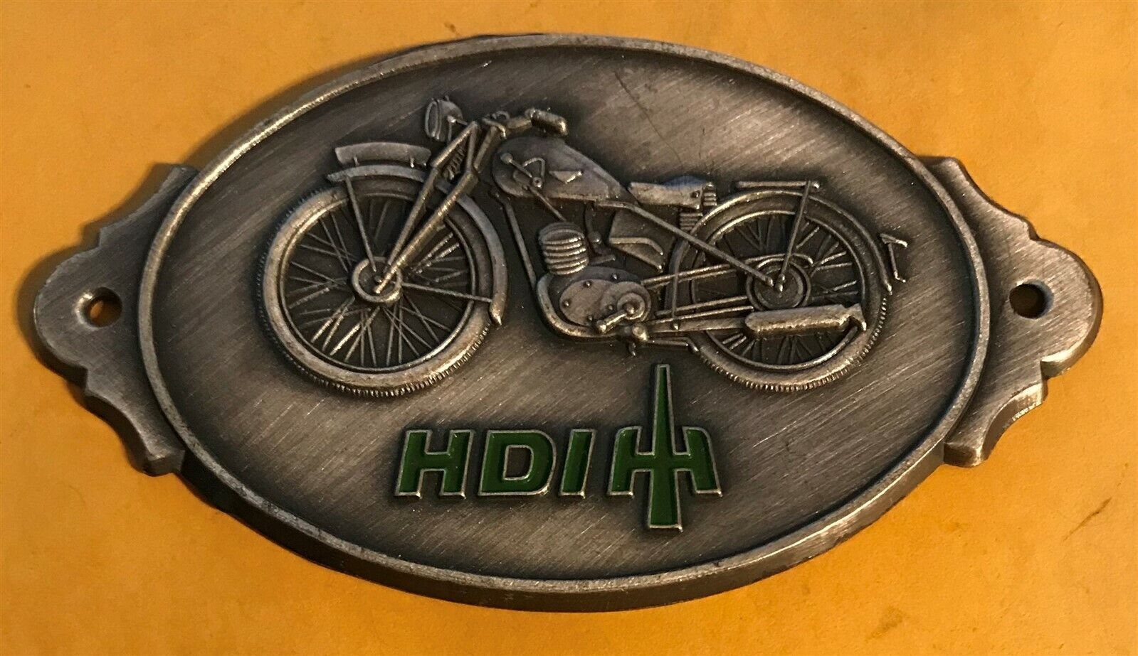 Badge Motorcycle Moto Hdih ? Logo Featuring a Vintage Motorcycle - Etsy