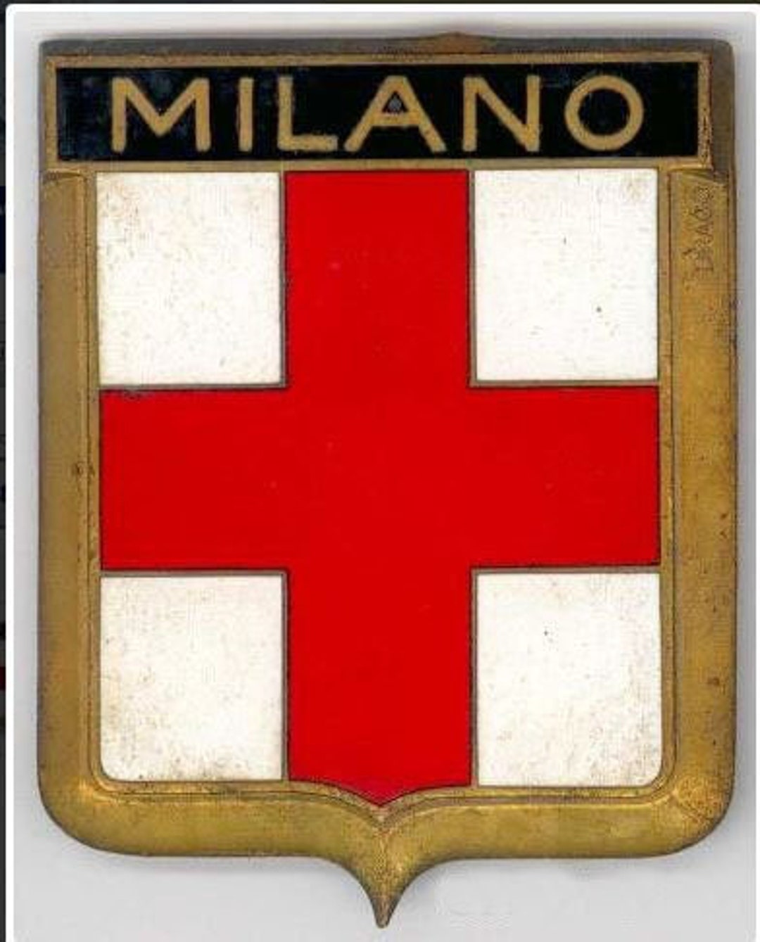 Badge Milano Milanese Italian Italia Italy Milanese Auto Car NOS 1950s ...