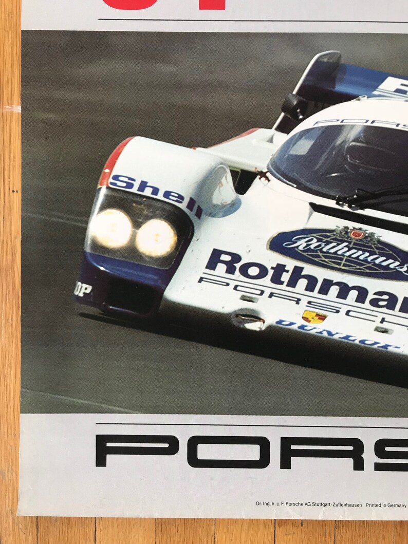 Porsche Factory Poster 1984 Silverstone 1000 Km Ickx A - Etsy