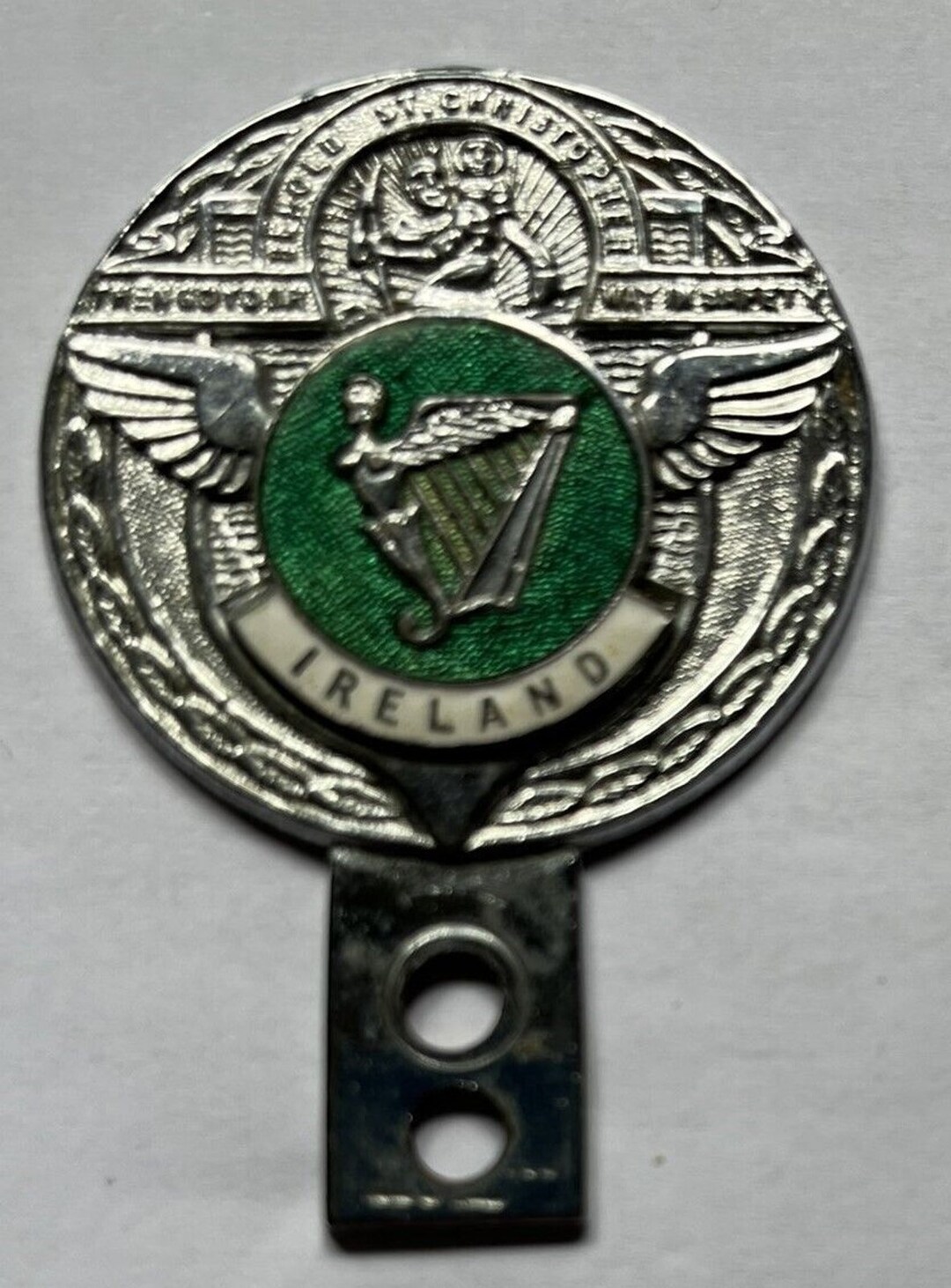 Badge Saint-christopher Auto Car Grill St-christopher Wales Welsh - Etsy