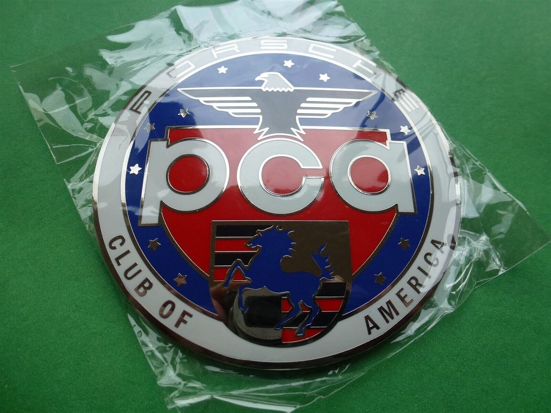 Badge Porsche Auto Car Pca Porsche Club of America Usa Grill Radiator ...