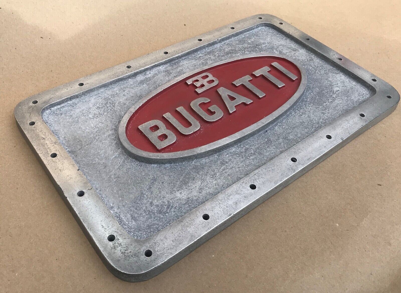 Bugatti Original Large Cast Iron Plate Sign From A4 Cylinder T73A ...