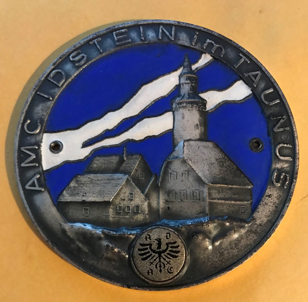 Badge Auto Car German Rally #213 ADAC AMC Auto Motorrad Club Idstein ...