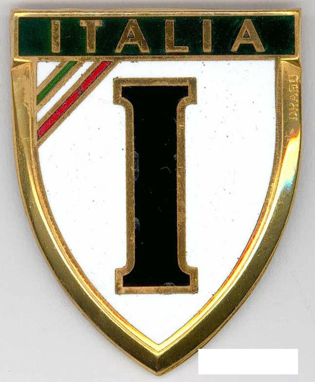 Badge Italia Italy Italian 031 Large Scooter Auto Car Drago 1950s ...