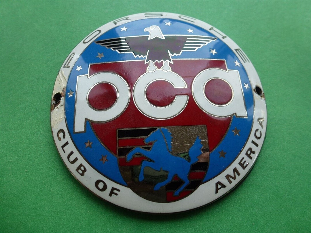 Badge Porsche Auto Car Pca Porsche Club of America Usa Grill - Etsy