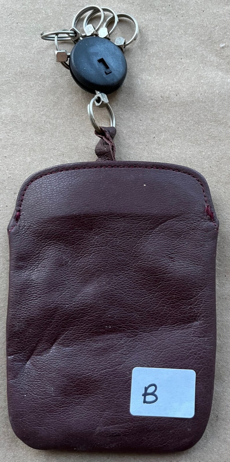 Porsche Original Vintage Porsche Key Chain Keyfob Pouch Case Burgundy B ...