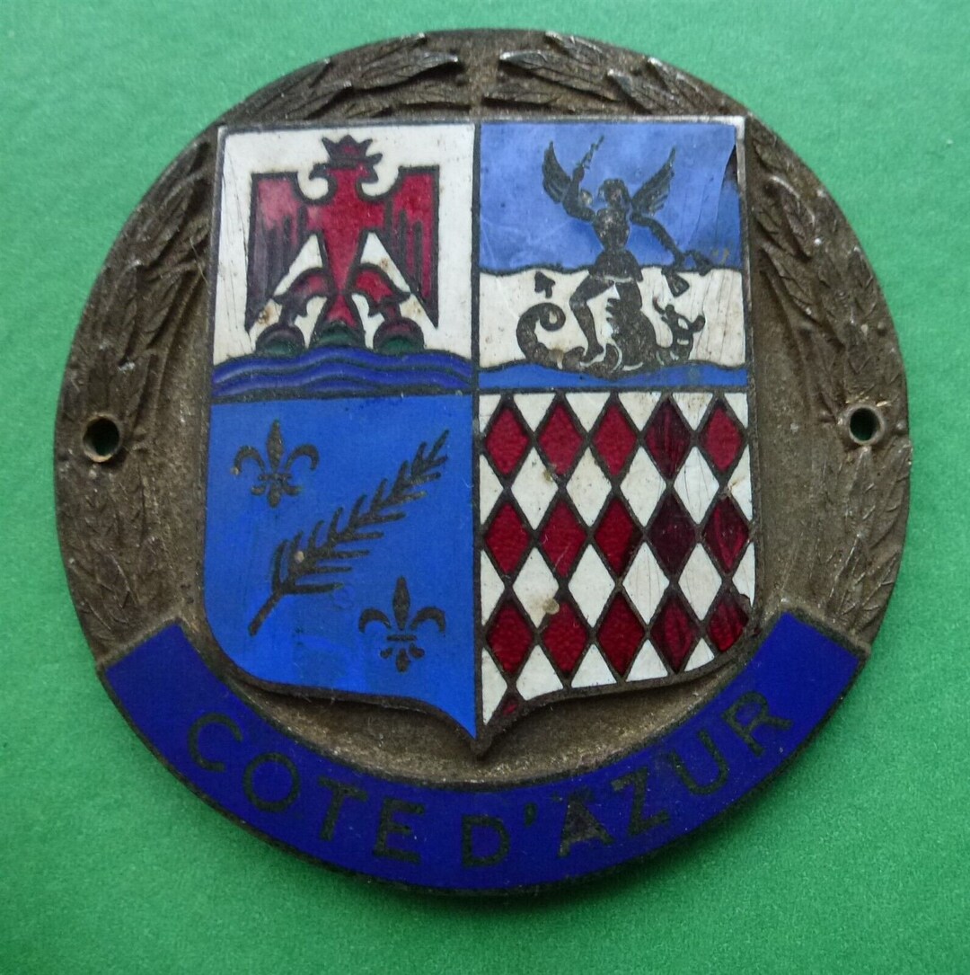 Badge Souvenir Auto Car France French Cote D' Azur French Riviera - Etsy