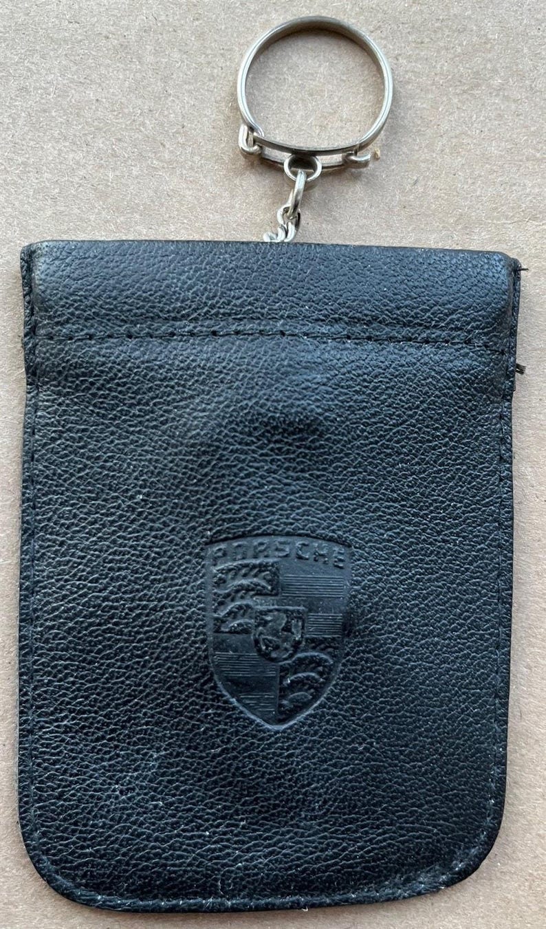 Porsche Original Vintage Porsche Key Chain Keyfob Pouch Case Leather ...