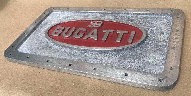 Bugatti Original Large Cast Iron Plate Sign From A4 Cylinder - Etsy
