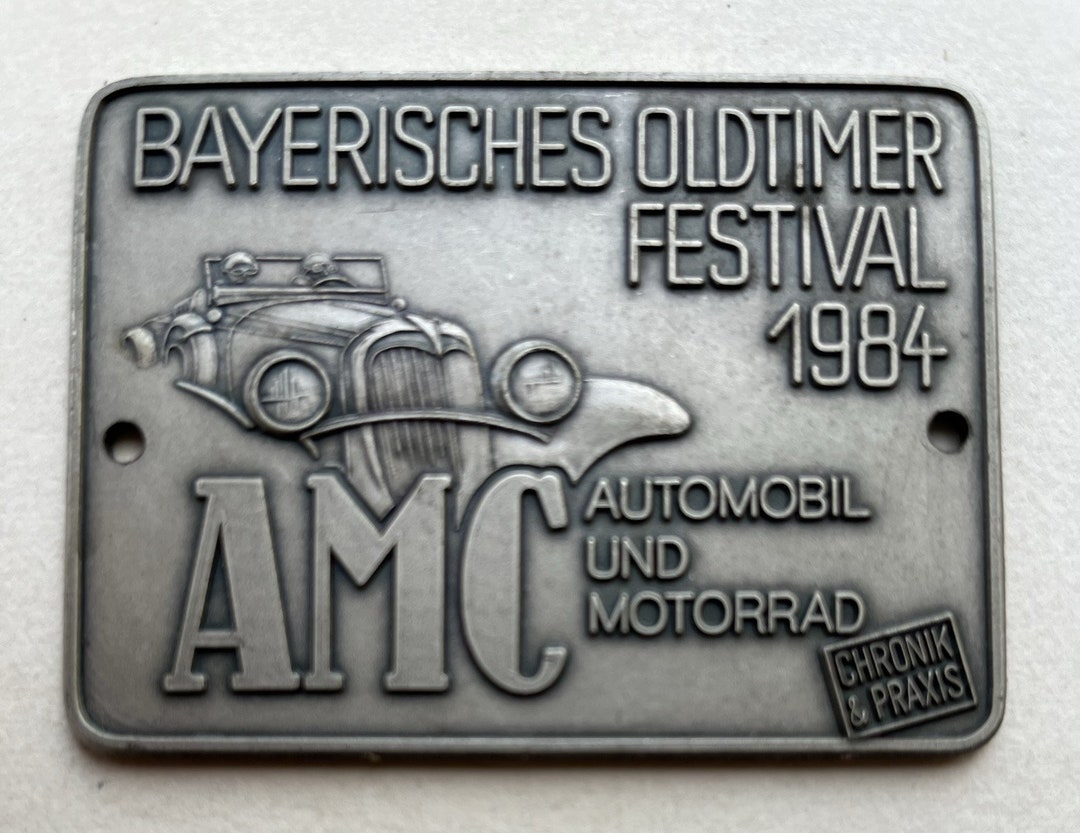 Badge Auto Car German Rally #727 1984 AMC Bayern Oldtimer Festival ...