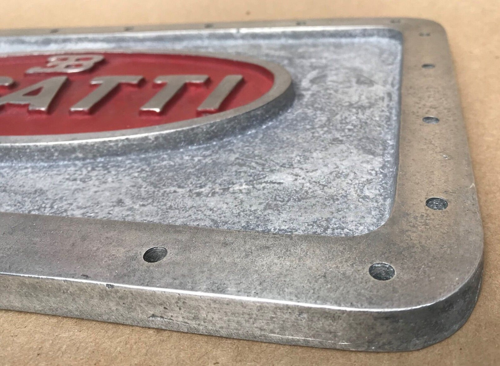 Bugatti Original Large Cast Iron Plate Sign From A4 Cylinder T73A ...