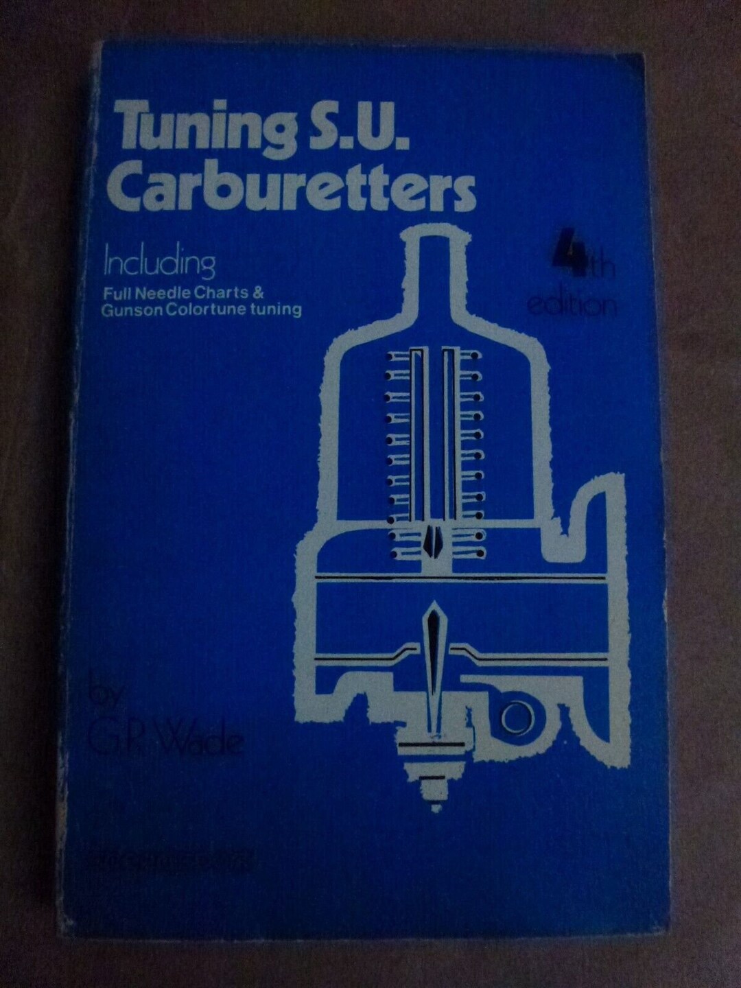 Book Tuning S.u. Carburetters by Wade 1981 4th Edition B Cond. - Etsy
