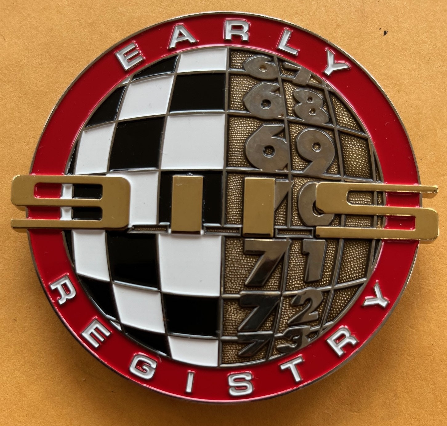 Badge Porsche Auto Car 911 S Early Registry 67 68 69 70 71 72 73 - Etsy