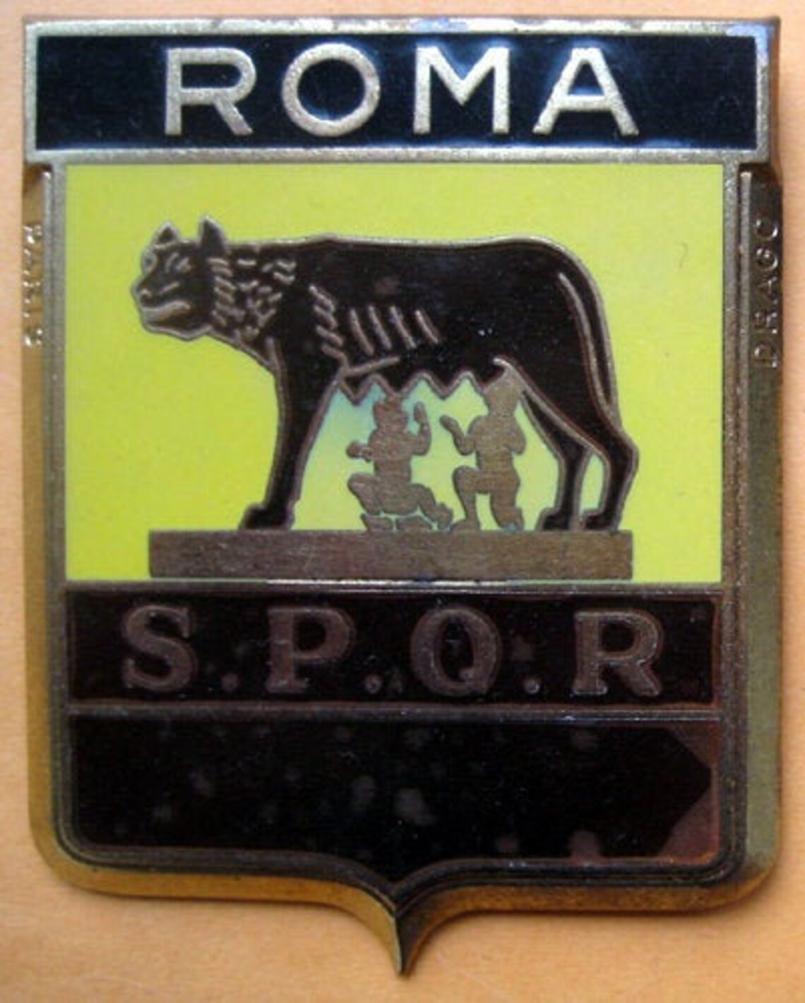 Badge Roma Roman Italia Italy Italian auto car NOS 1950s | Etsy