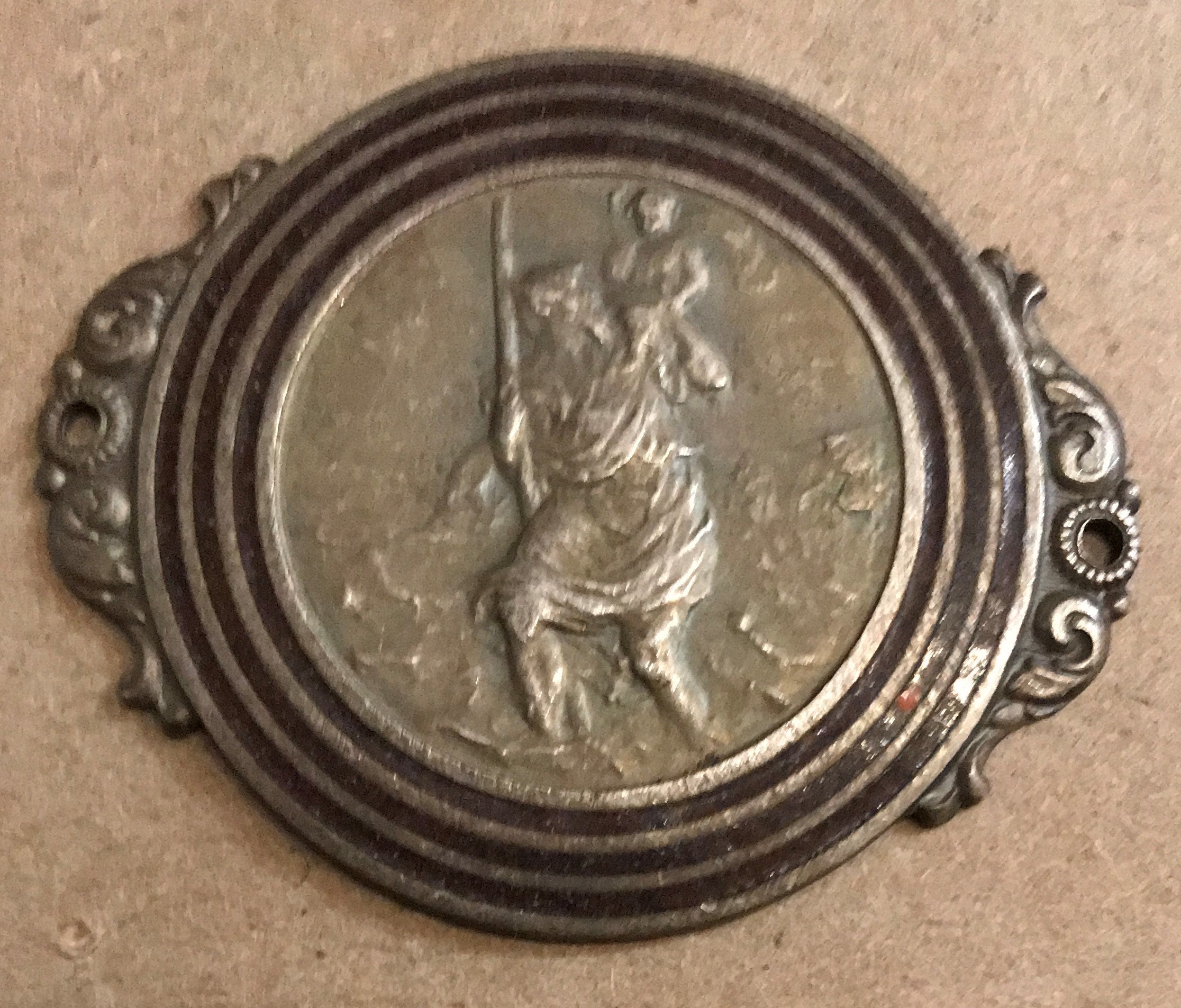 Saint-christopher Dashboard Plaque Saint-christophe 71 Made - Etsy