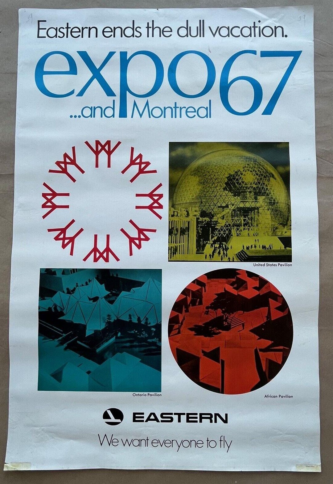 Eastern Air Lines Poster 1967 Canada World Expo Airline Company A - Etsy
